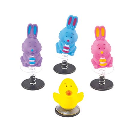 Chick Bunny Easter Jump-Up Toys for Kids Perfect Party Bag Fillers ...