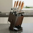 360° Rotating Knife Block,Multifunctional Kitchen Utensil Holder,Large ...