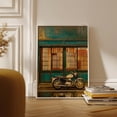 Affixzi Vintage Motorcycle Print | Japanese Street Shop Night Scene ...