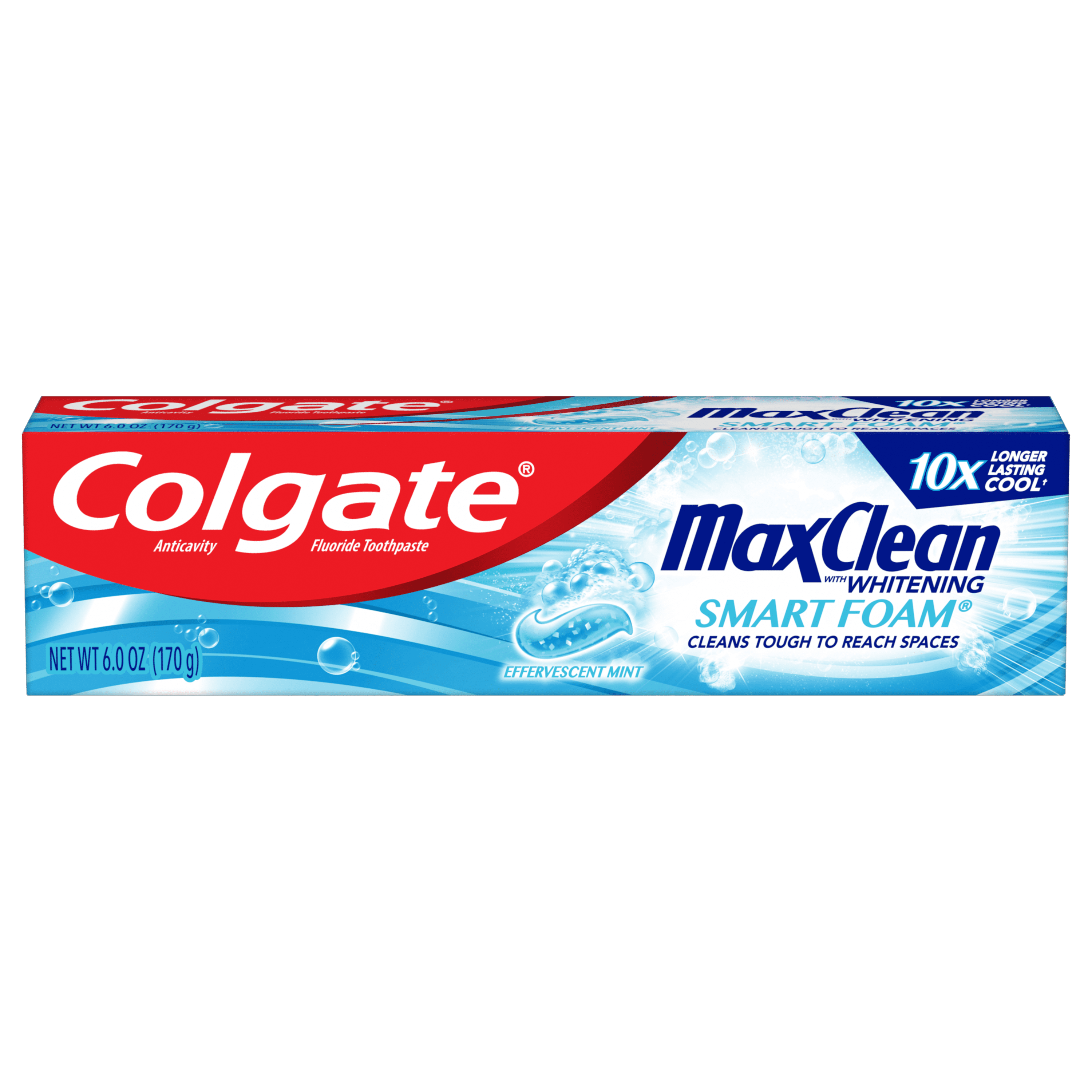 Colgate MaxClean Whitening Toothpaste, Effervescent Mint - Walmart.com