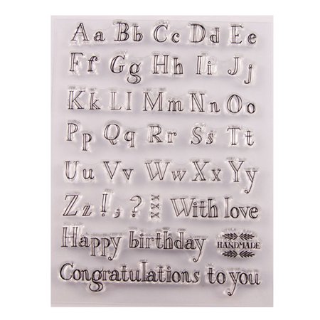Stamp Letter DIY Scrapbooking Embossing Alphabet TPR Craft Decorating ...