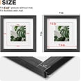 8x8 Picture Frames Made of Solid Wood with Plexiglass, Display Pictures ...