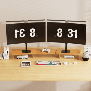 Kokiya Monitor Stand Riser Computer Heightened Shelf Desktop Organizer ...