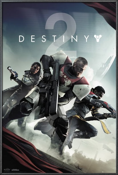Destiny 2 - Framed Gaming Poster (Key Art / Game Cover) (Metallic ...