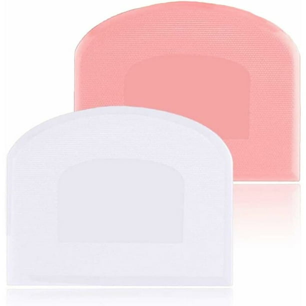 Plastic Dough Scraper, Pastry Horn, Dough Cutter, 2 Pieces Plastic ...
