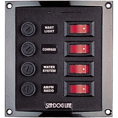 Sea Dog Vertical 4 Gang Rocker Switch Panel - Walmart.com