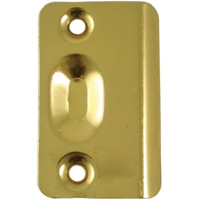 Ball Catch Strike Plate, 2-1/4" x 1-3/8", Polished Brass by Stone ...