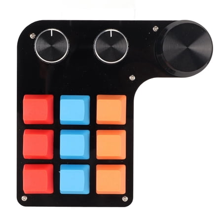 9 Keys Mechanical Keyboard, Plug And Play Blue Switch Mini Macro ...