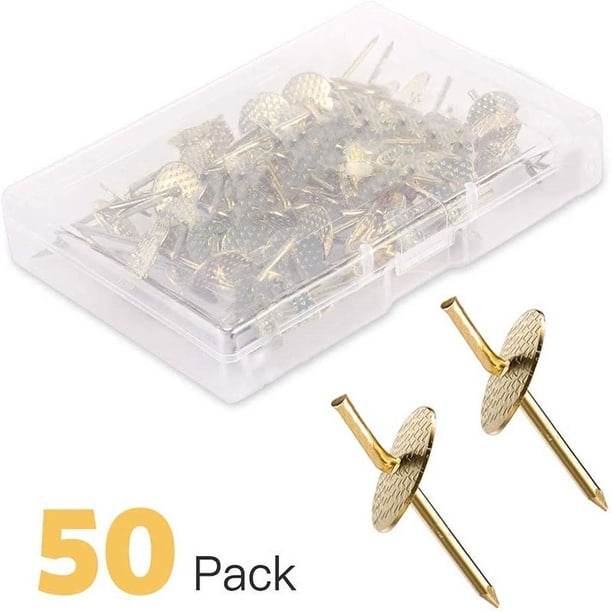 SHAR 50pcs German Style Flower Nails Picture Holder Kit Stainless Steel ...