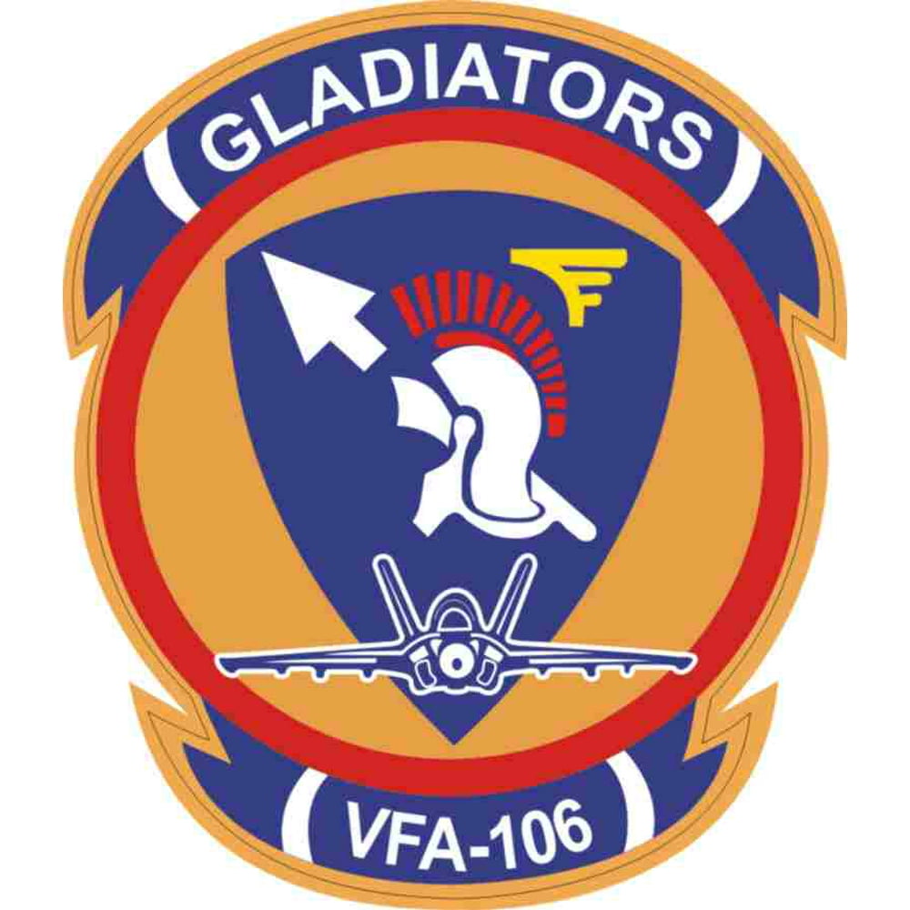 3.8 Inch VFA-106 'Gladiators' Patch Decal - Walmart.com - Walmart.com