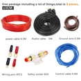 Car Audio 8 Gauge Cable Kit Amp Amplifier Install RCA Subwoofer Sub ...