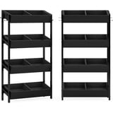 Tribesigns 4-Tier Retail Display Rack, Wooden Snack Candy Stand, Store ...