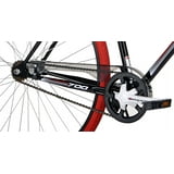 Kent 700c Thruster Fixie Men's Street Bicycle, Black/Red - Walmart.com