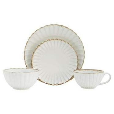 Marcela 16 Piece Dinnerware Set, Grey - Walmart.com