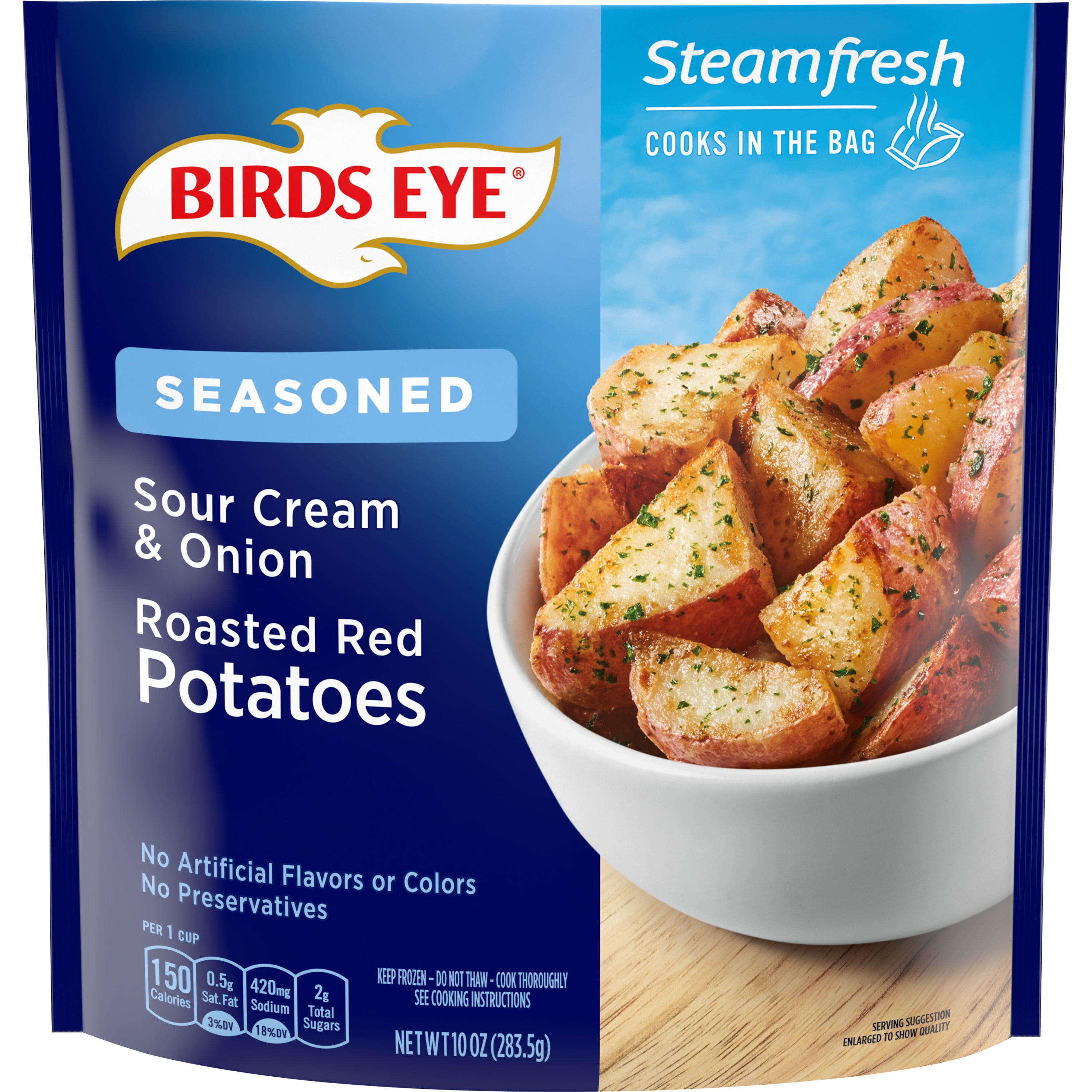 Birds Eye Steamfresh Sour Cream and Onion Roasted Red Potatoes, Frozen ...