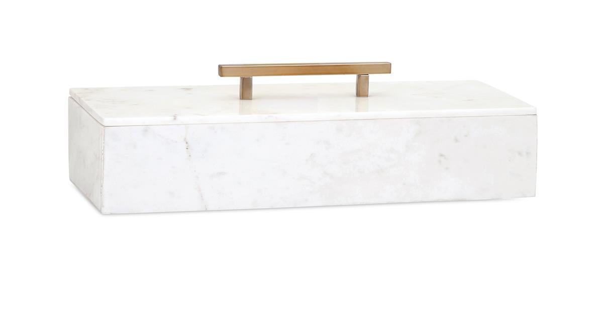 Keely Marble Lidded Box - Walmart.com
