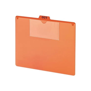 Smead End Tab Poly Out Guides 2-Pkt Red 50/BX X-Wide Letter (61960 ...