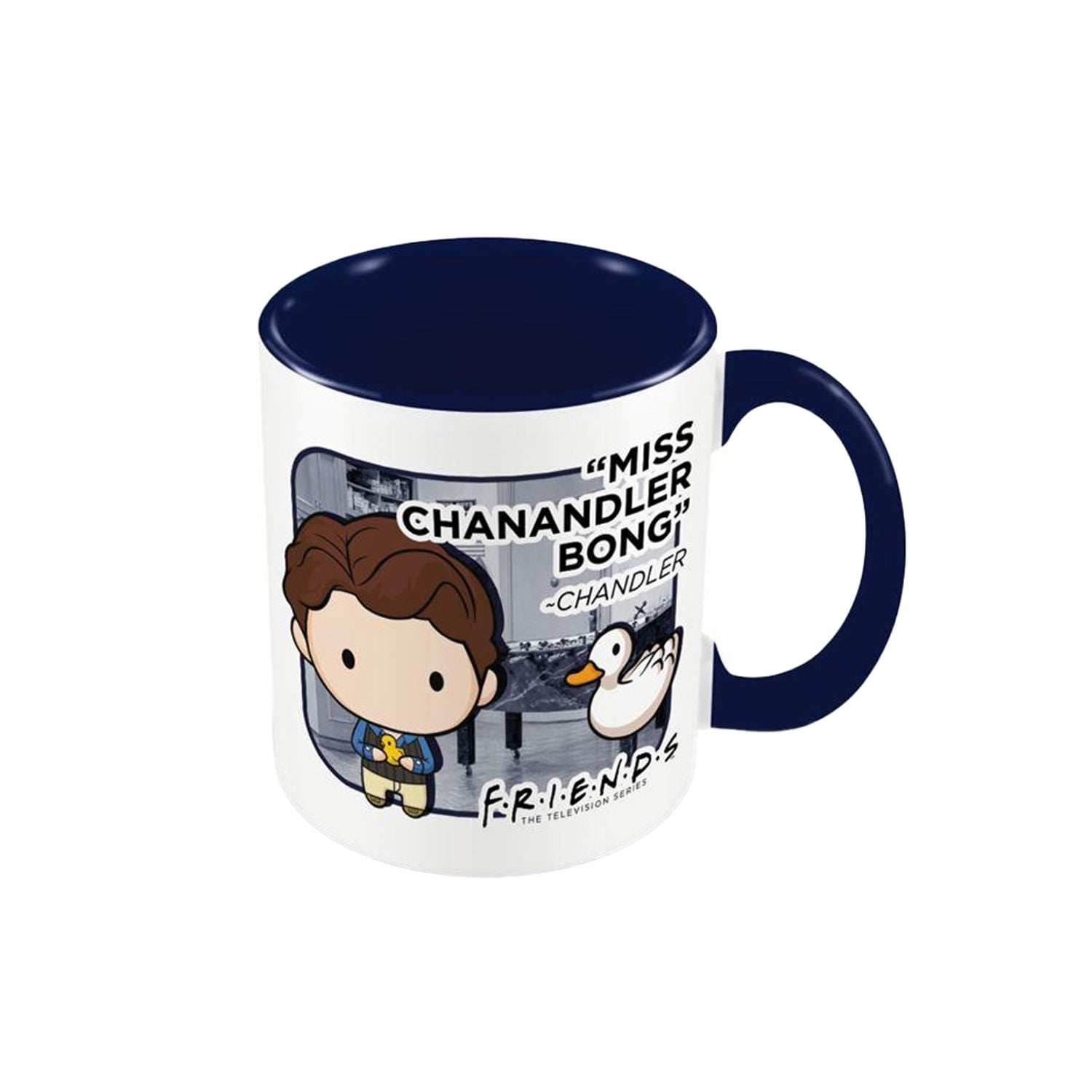 Click here for Friends Chibi Inner Two Tone Chandler Mug 0.57 Pin... prices