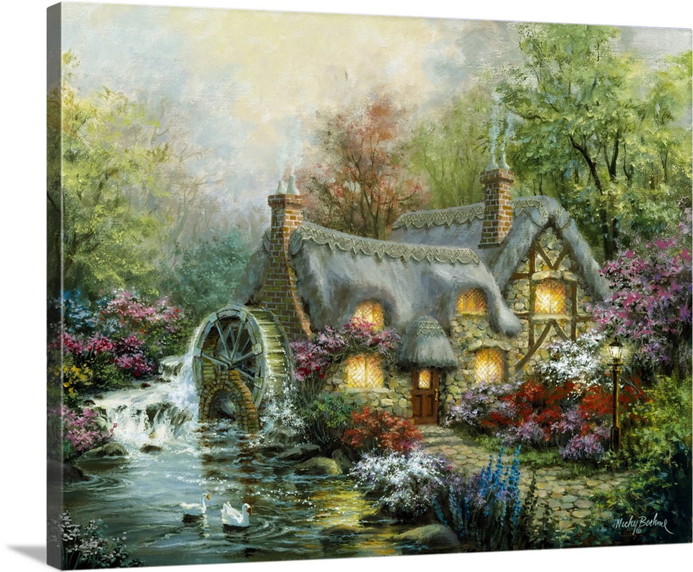 Great BIG Canvas | "Country Retreat" Canvas Wall Art - 30x24 - Walmart.com