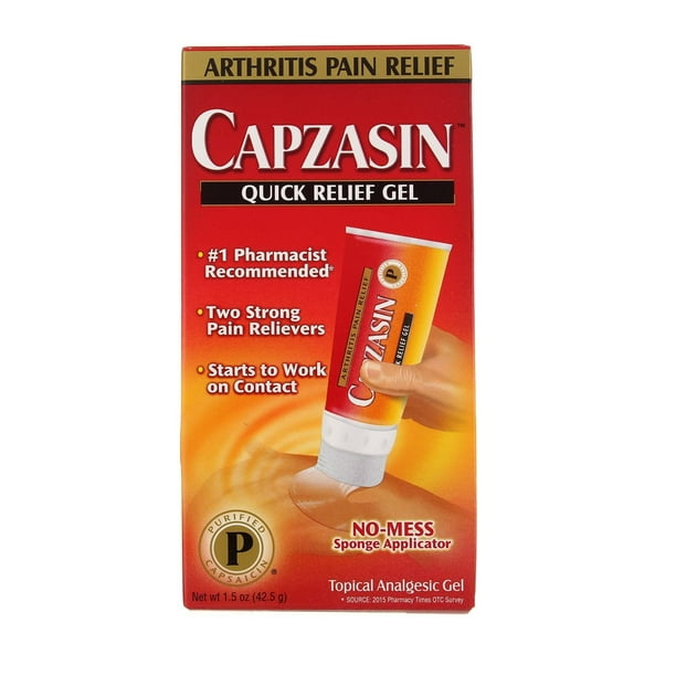 Capzasin Quick Relief Gel, Topical Analgesic Gel, 1.5 oz - Walmart.com