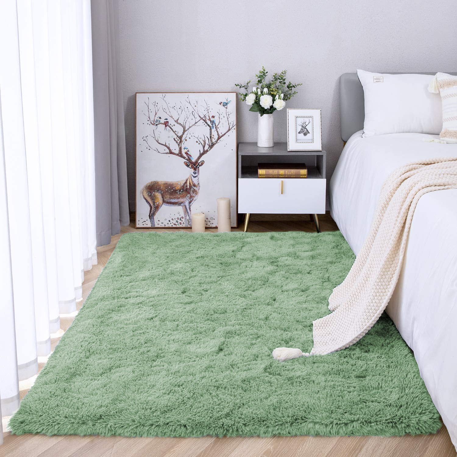 Homore Super Soft Area Rugs Fluffy Carpets for Bedroom Kids Girls Boys ...
