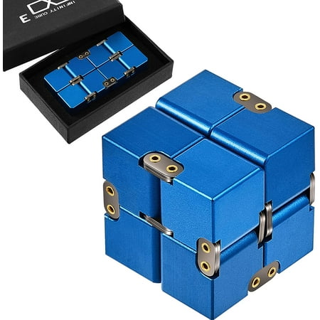 FanShow Infinity Cube Aluminum Alloy Metal Infinite Cube Fidget Cube ...