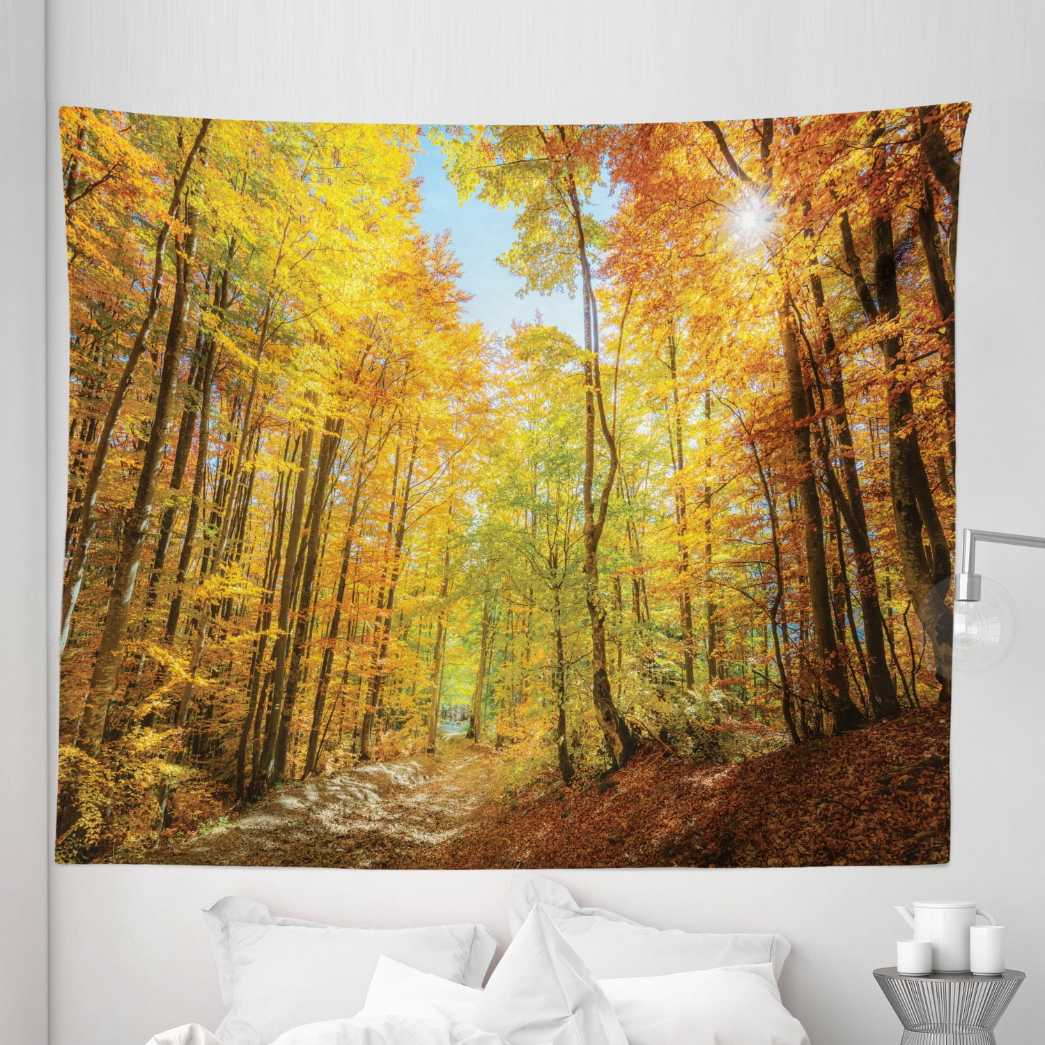 Trees Tapestry, Autumn Forest Scenic Daytime View Nature Scenery ...