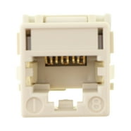 50-Pack Cat6 Tool-Less RJ45 Keystone Jack, No Punch-Down Tool Required ...