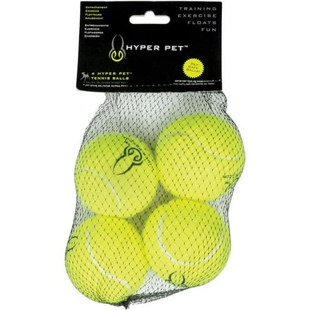 Hyper Pet HP0080-2 Pet Squeaking Tennis Balls, 4 Pack | Walmart Canada