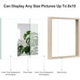 8x10 Floating Frames Set of 2, Double Plexiglass Picture Frame, Made of ...