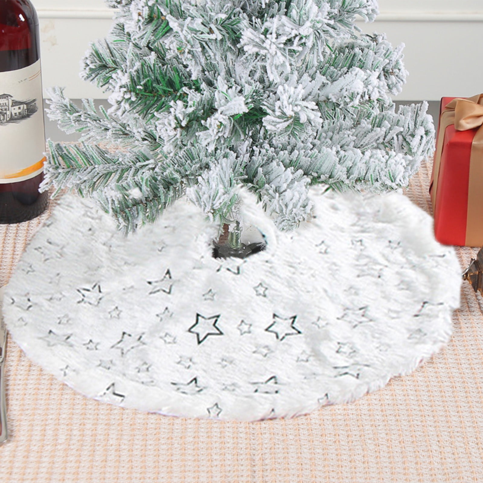 Click here for Czzoypi 15 Inch Christmas Knitted Tree Skirt Decor... prices