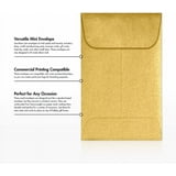 #1 Coin Envelopes (2 1/4 x 3 1/2) - Gold Metallic (50 Qty.) - Walmart.com