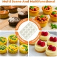 2Pack Silicone Muffin Pan For Baking With Metal Reinforced Frame, 12 ...