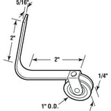 1 in. Plastic Screen Door Tension Spring with Roller (2-Pack) - Walmart.com