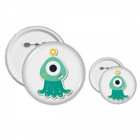 Universe And Alien Cyclops Monster Pins Badge Button Design Kit Craft ...