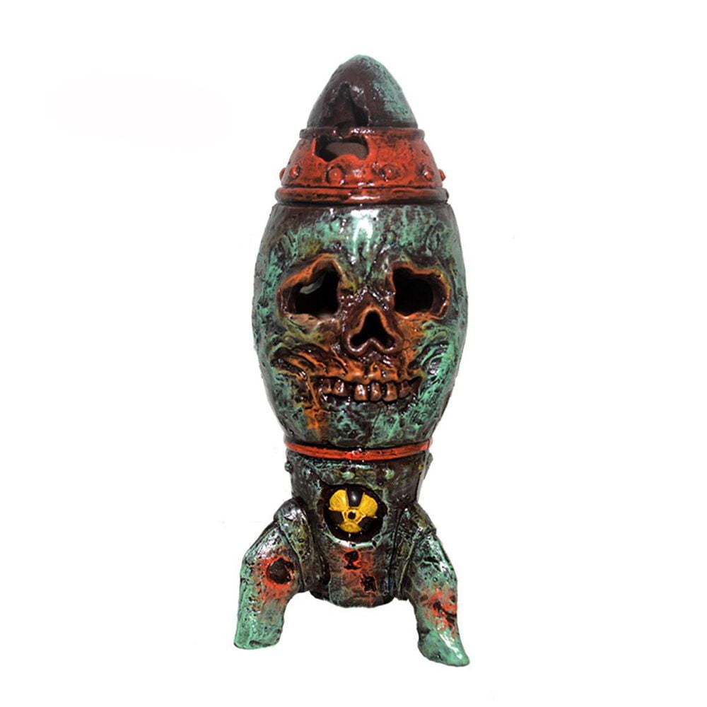 Outdoor Yard Art Home Decoration Garden Decor Skull Bomb Small Nuclear ...