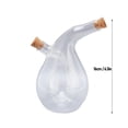 BIMZUC 2-in-1 Glass Oil & Vinegar Dispenser Bottle with Cork Stoppers ...