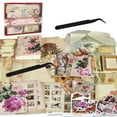 Wekvgz 202pcs Vintage Scrapbooking Kit DIY Bullet Junk Journal Kit with ...