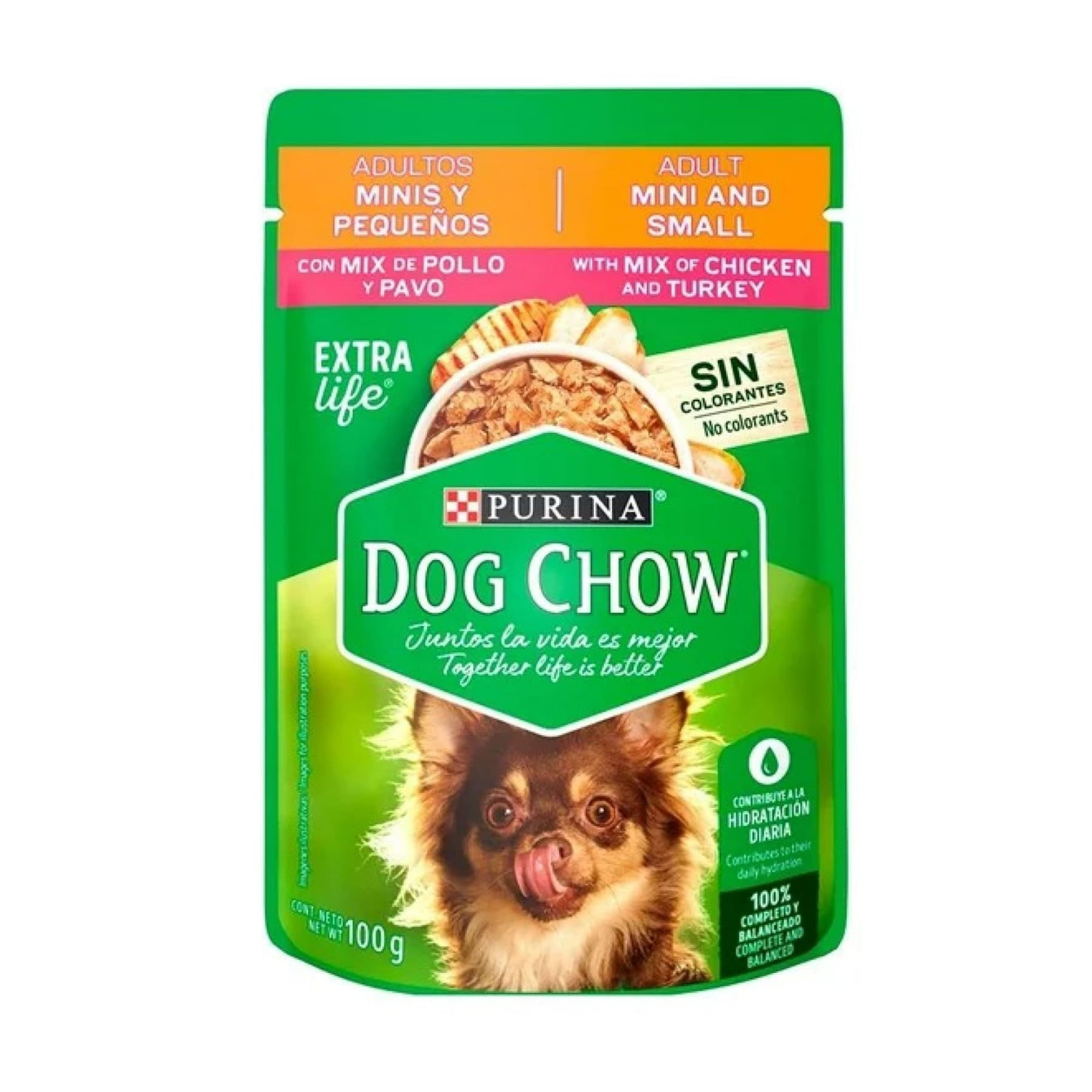 Alimento Húmedo Pouch Dog Chow Adulto Raza Pequeña 20 Sobres Sabor Pavo ...