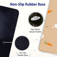 Bunny and Carrot Pattern Mouse Pad 31.5 x 11.82 Inches Rubber Desk Mat ...