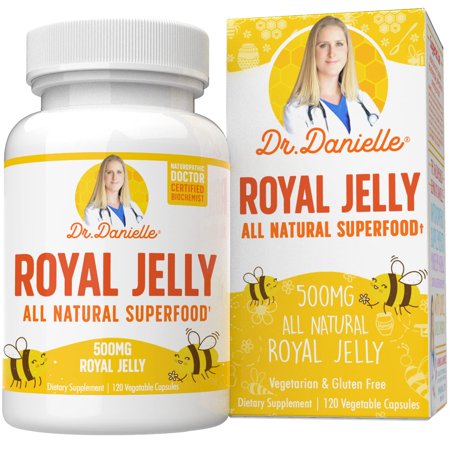 Royal Jelly by Dr. Danielle, Best Royal Jelly Supplement, 500mg 120 ...