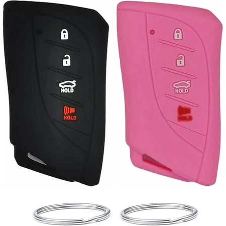 REPROTECTING Silicone Rubber Key Fob Cover Compatible with (4 Buttons ...