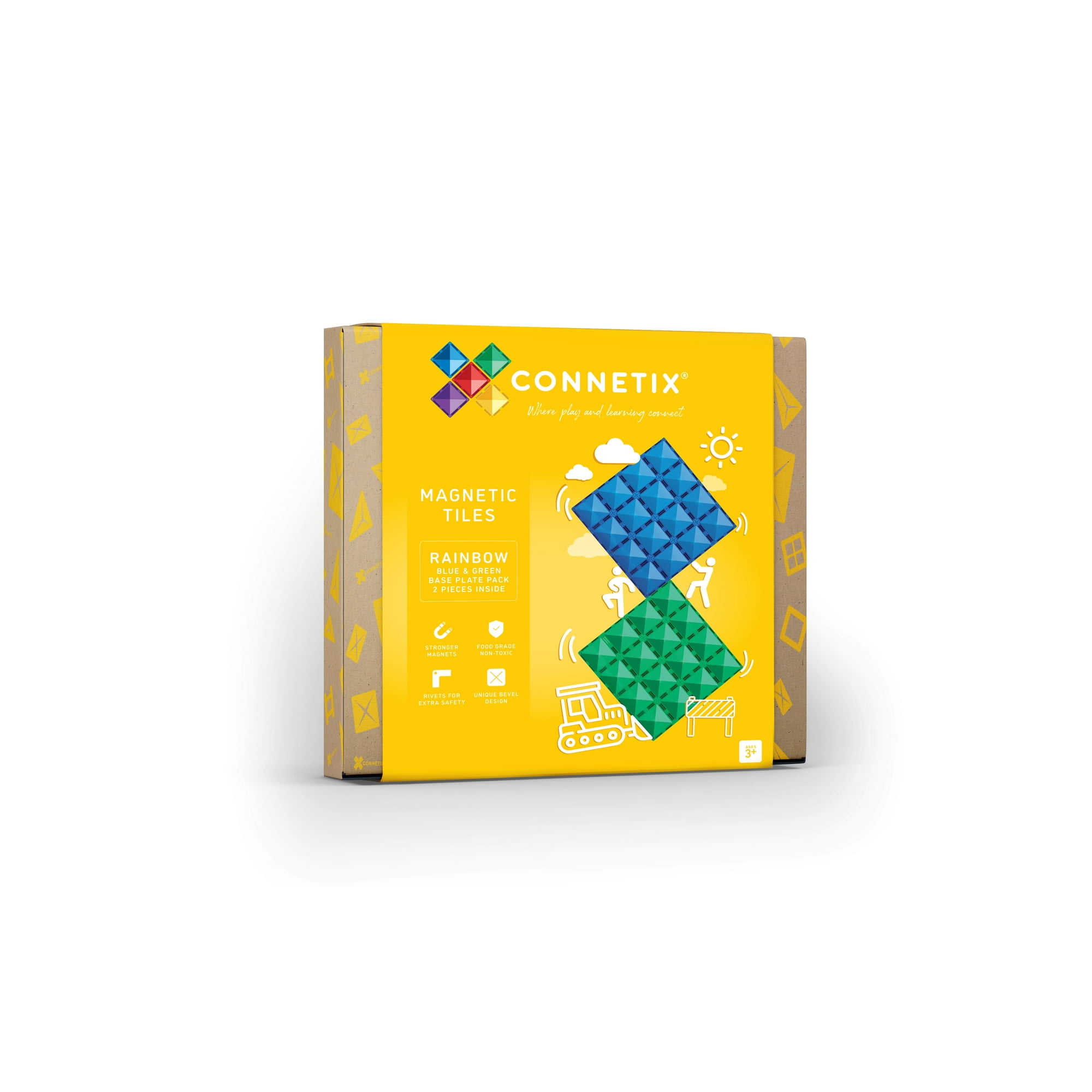 Click here for Connetix Magnetic Tiles Rainbow Blue & Green Base... prices