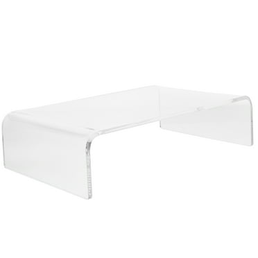 Fenge Acrylic Monitor Stand Riser, 43.1 inch Clear Dual Acrylic ...