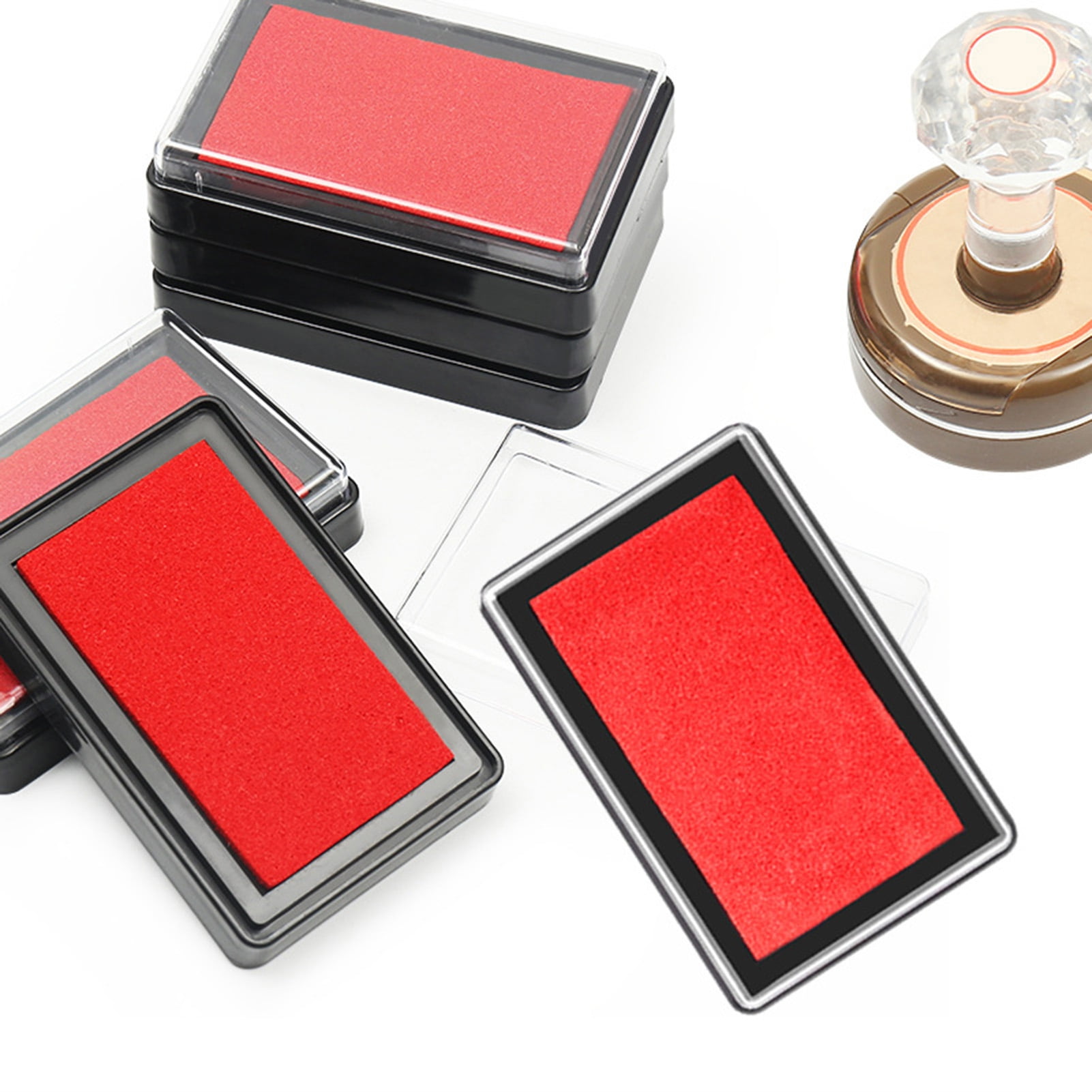 Fast Dry Craft Ink Pad Reusable Rectangular Solid Color Craft Finger ...