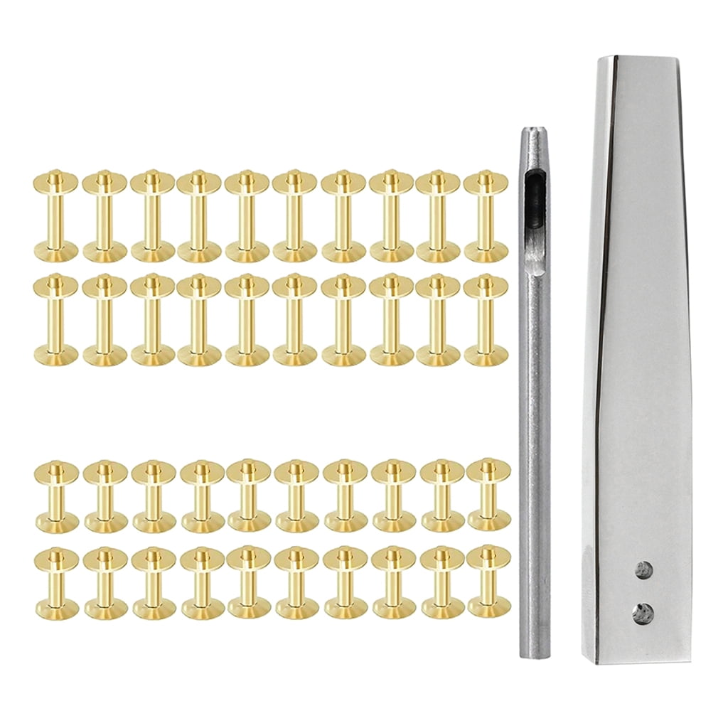 TINYSOME Copper/ Brass Riveting Double Cap Rivets Tubular Metal Studs ...