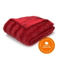 Cheer Collection Faux Fur to Microplush Reversible Throw Blanket ...