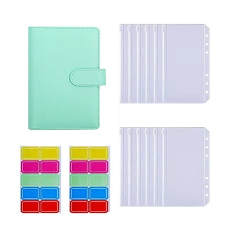 6 Ring Notebook Binder Budget Binder A6 Loose Leaf Paper with Label ...