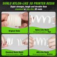 3D Printer Resin, Strong Durable Nylon Like 3D Resin for LCD DLP SLA ...