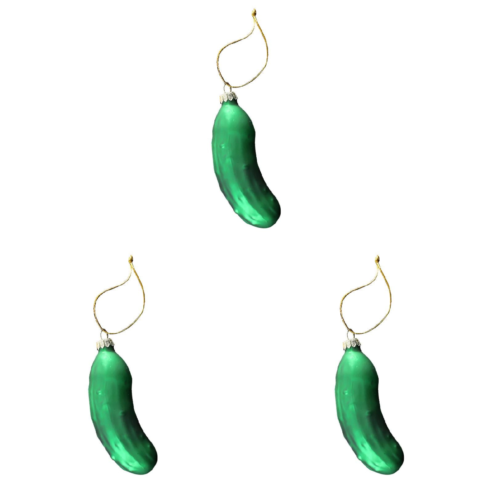 Click here for Fhkoeghs 3pcs Christmas Pickle Glass Ornament Luck... prices